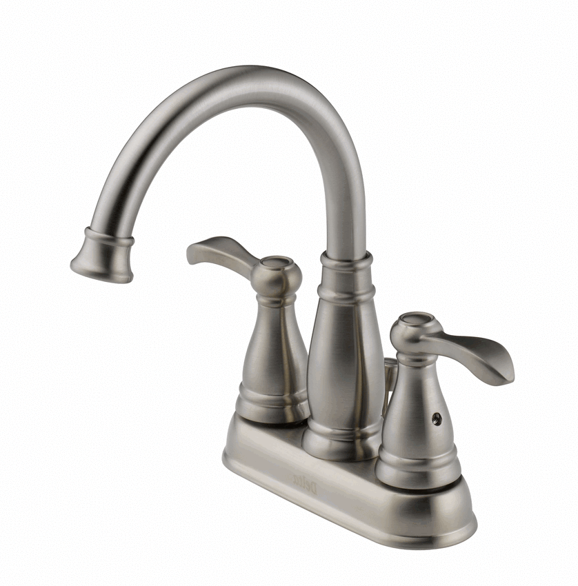 Delta 25984LF-BN Porter Two Handle Centerset Bathroom Sink Faucet ...