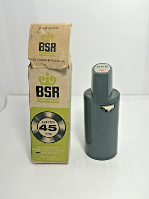 Vintage BSR 45 RPM Adapter Spindle NOS | eBay