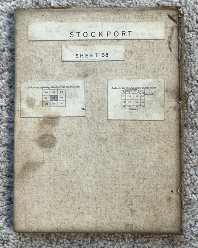 Vintage OS Map Stockport Sheet 98 Linen | eBay UK