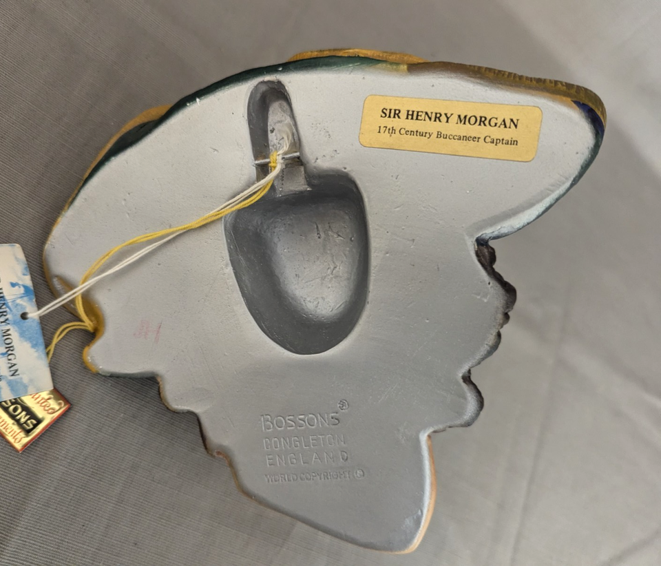 Vintage Bossons Head Sir Captain Henry Morgan Pirate Chalkware Wall Art ...