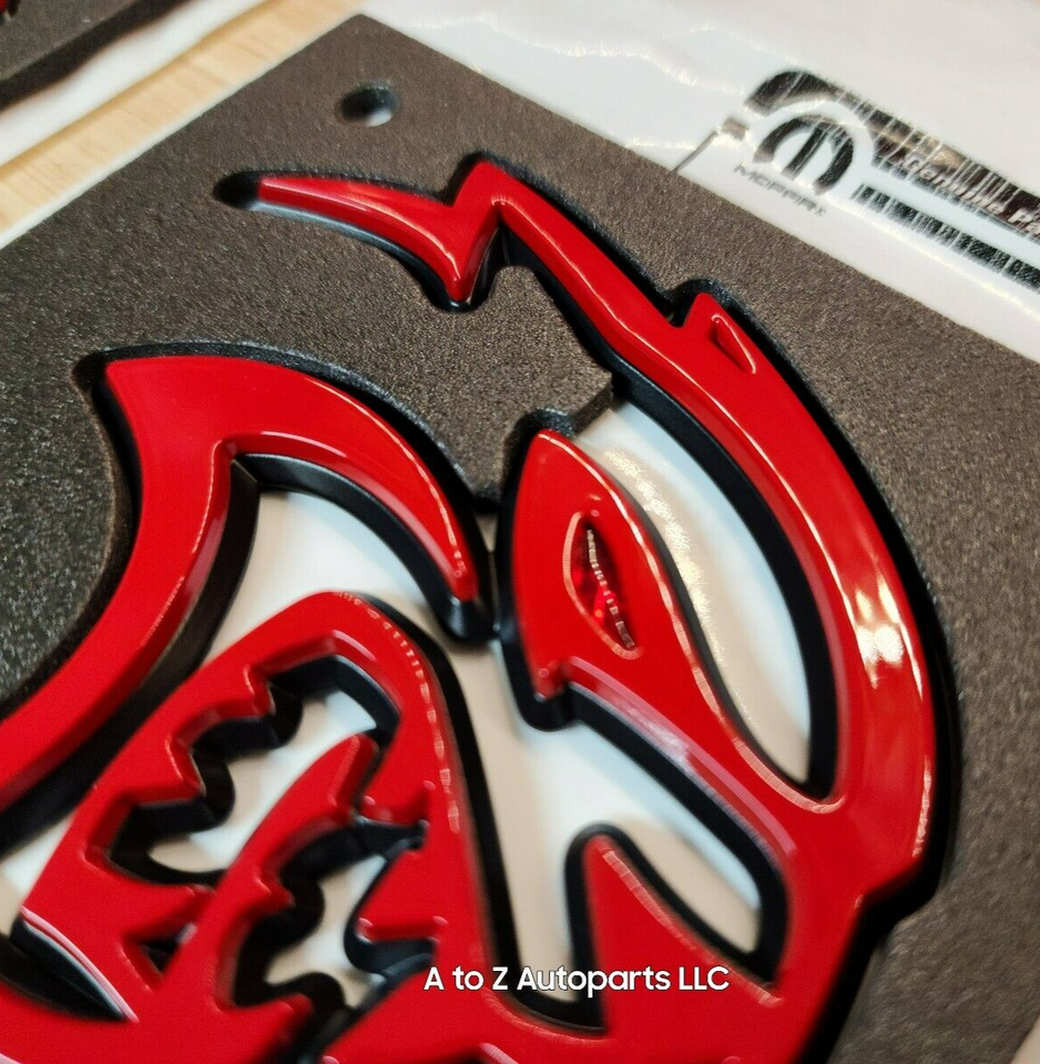 2022-2023 Dodge Challenger Hellcat Redeye Red Fender Emblems (2 ...