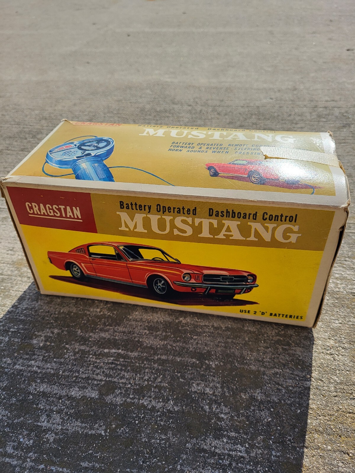Vintage 1960s Ford Mustang by Cragstan-Tethered Remote Control Car | eBay