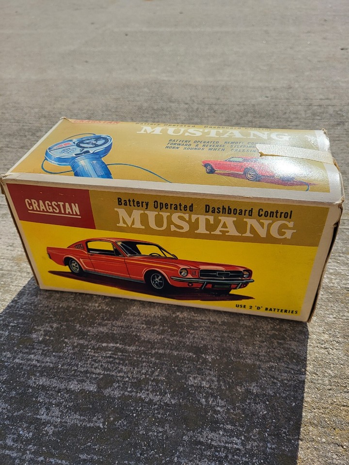 Vintage 1960s Ford Mustang by Cragstan-Tethered Remote Control Car | eBay