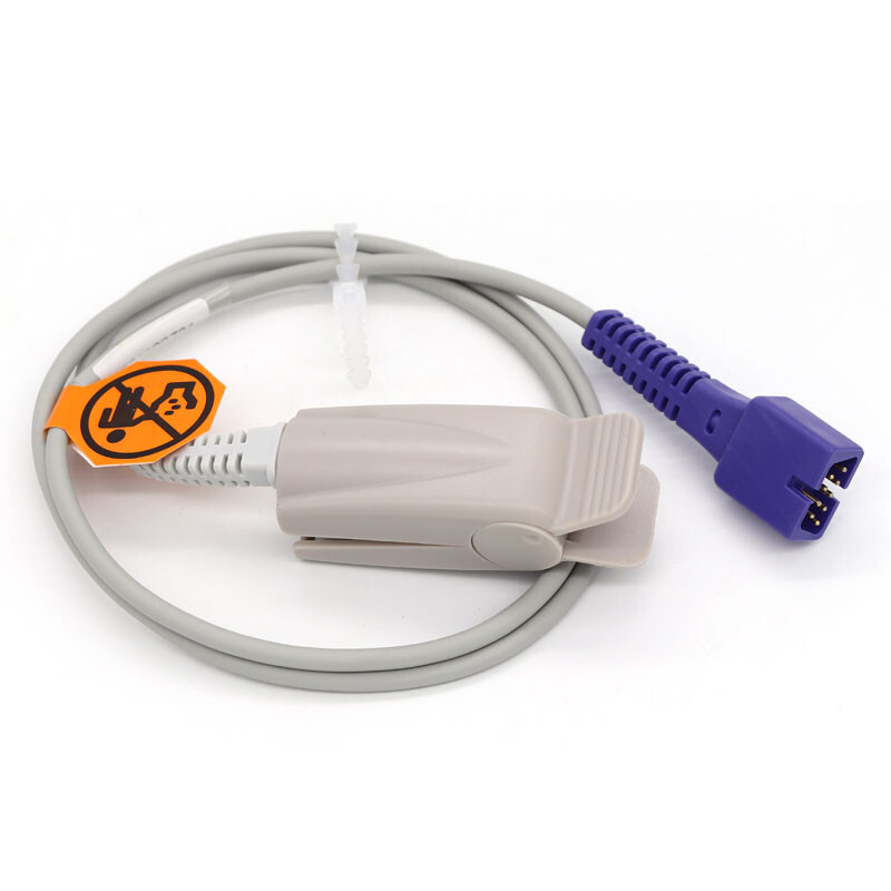 1Pcs Adult Finger Clip SpO2 Sensor Probe 9Pin Compatible with NELLCOR ...