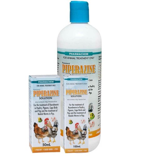PHARMACHEM Piperazine Solution Roundworm Control In Pigs, Chickens ...