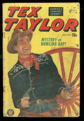 TEX TAYLOR #6 1949-MARVEL COMICS WESTERN-PHOTO COVER G/VG | eBay