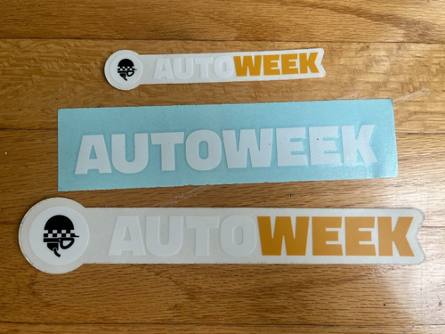 Autoweek Magazine Stickers (Set of Three) Racing Cars Enthusiast ...
