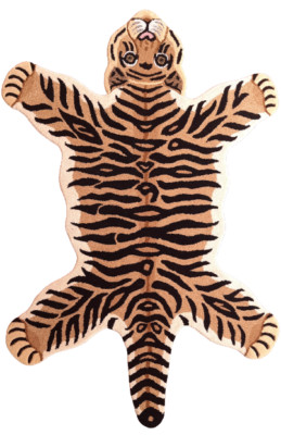 Tibetan Tiger Rugs 4x6 Feet Handmade 100% Woolen Hand Tufted For Home ...