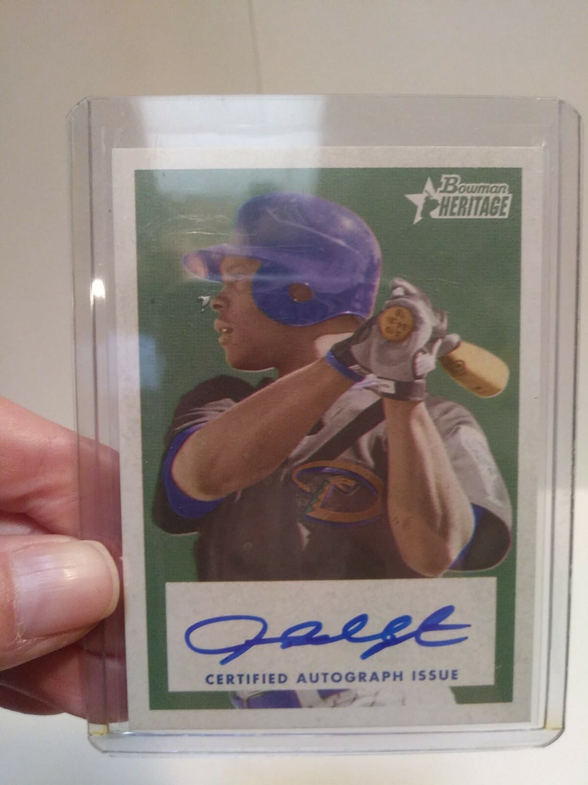 2006 JUSTIN UPTON Bowman Heritage Autograph Rookie RC LA Angels M 148 ...