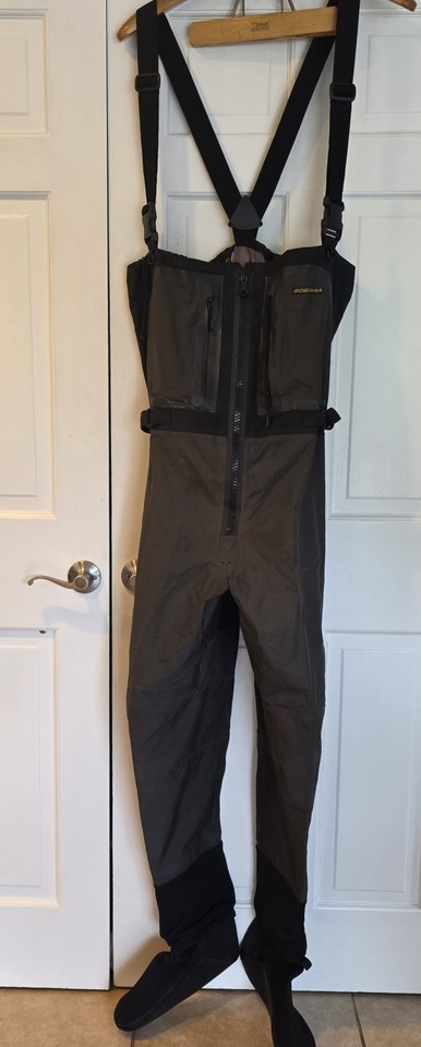 Scierra Fly Fishing Wading Bibs Waterproof Waders Size L | eBay