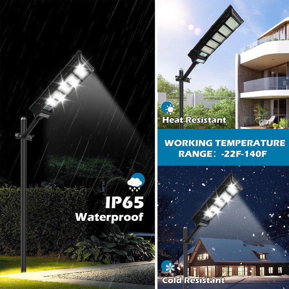 8000W Commercial Solar Street Lights Outdoor Dusk to Dawn Super Bright ...