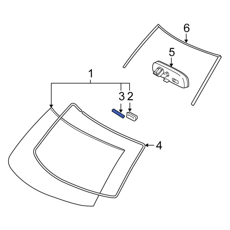 For Scion xB 2004-2015 Scion 5611622050 Front Windshield Stopper | eBay