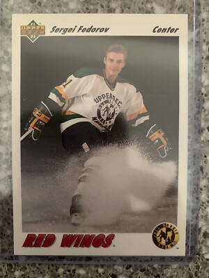1991-92 Upper Deck SERGEI FEDOROV - Detroit Red Wings Rookie/RC card ...