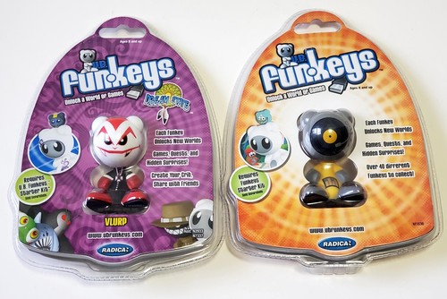 U.B. Funkeys Rare Scratch Grey and Yellow & Dreamstate Red Vlurp Both ...