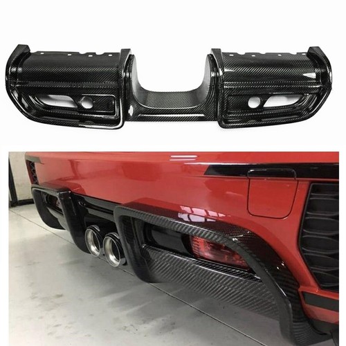 Mini Cooper F56 JCW Carbon Fiber Rear Bumper Diffuser Cover Trim Black ...