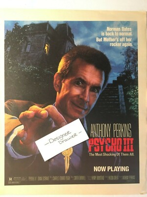 Anthony Perkins In Psycho III Norman Bates House & Keys Scene Vintage ...