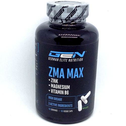 GEN ZMA MAX zinc magnésium vitamine B6 - 180 gelules 12/2026 | eBay