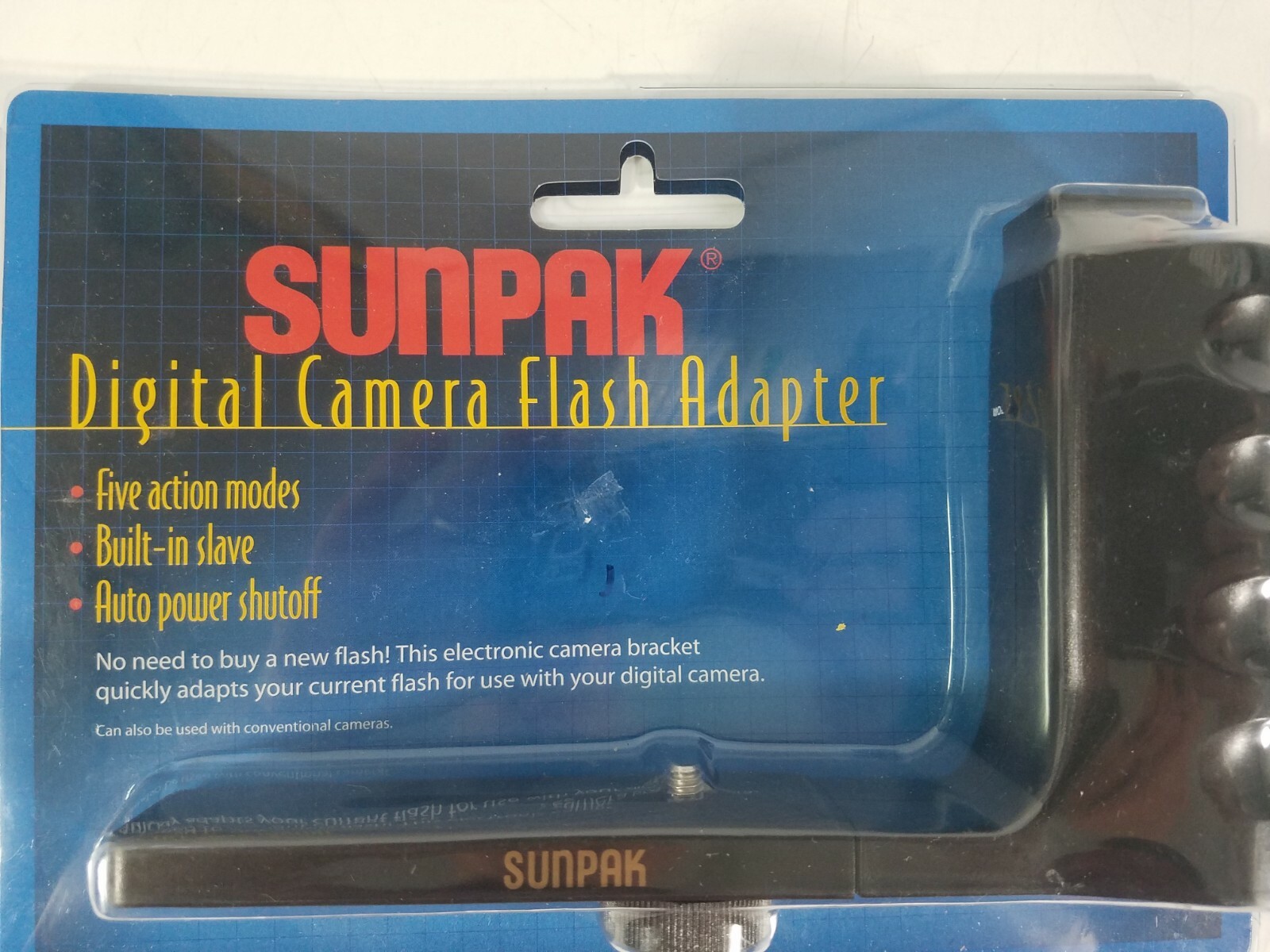 Sunpak Digital Camera Flash Adapter 5 Action w/ Built in Slave and Auto ...