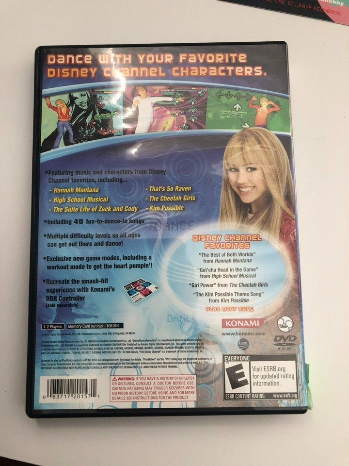 DDR Dance Dance Revolution Disney PlayStation 2 PS2 Game Complete in ...