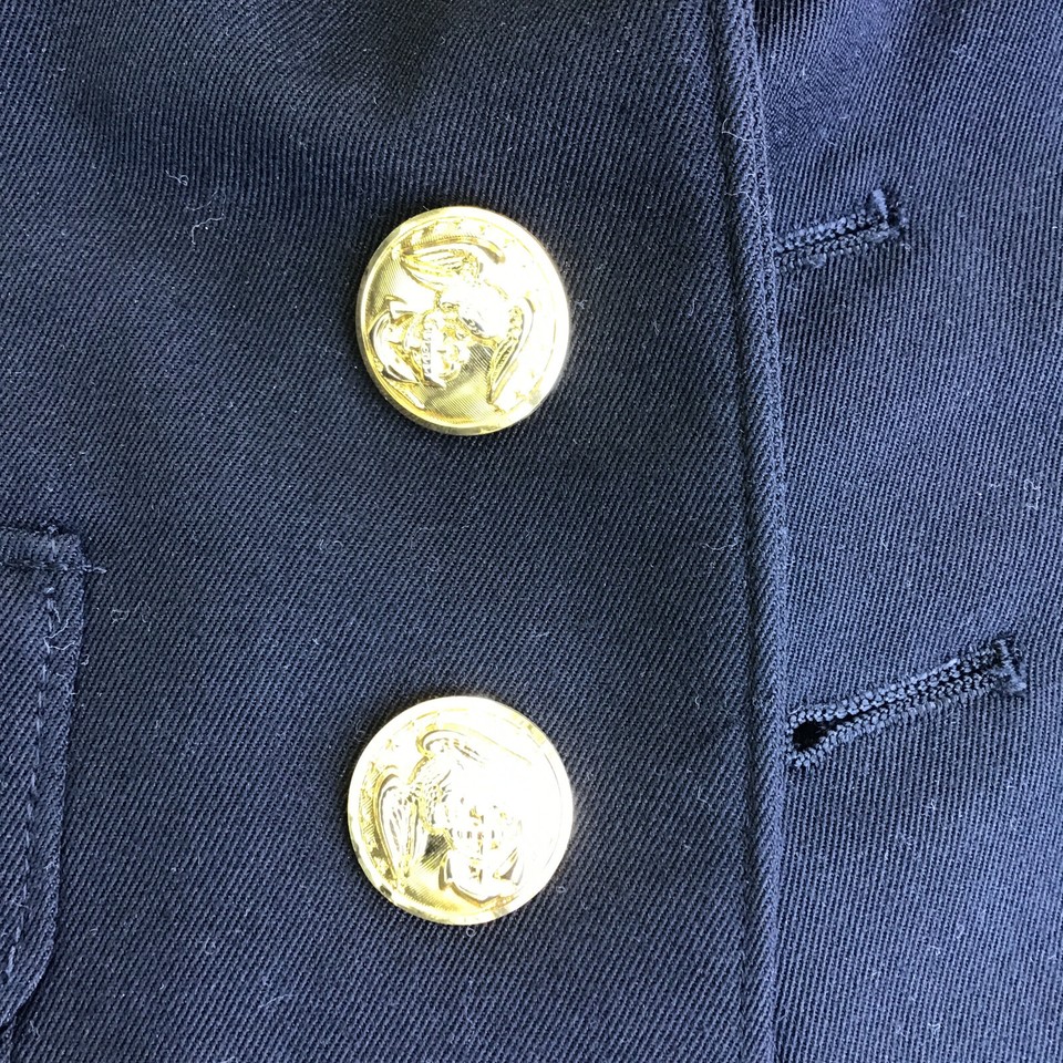 US Marines USMC Dress Blue Uniform Men Jacket Coat Collar Buttons Belt ...