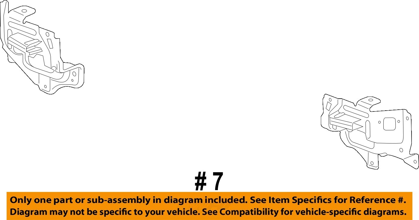 GM OEM 14-15 Silverado 1500 Bumper Components-Inner Bracket 22944861 | eBay