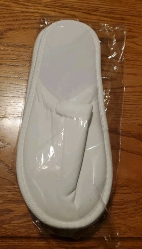 NEW Westin Hotel White Unisex One Size Large Spa Closed Toe Slippers | eBay
