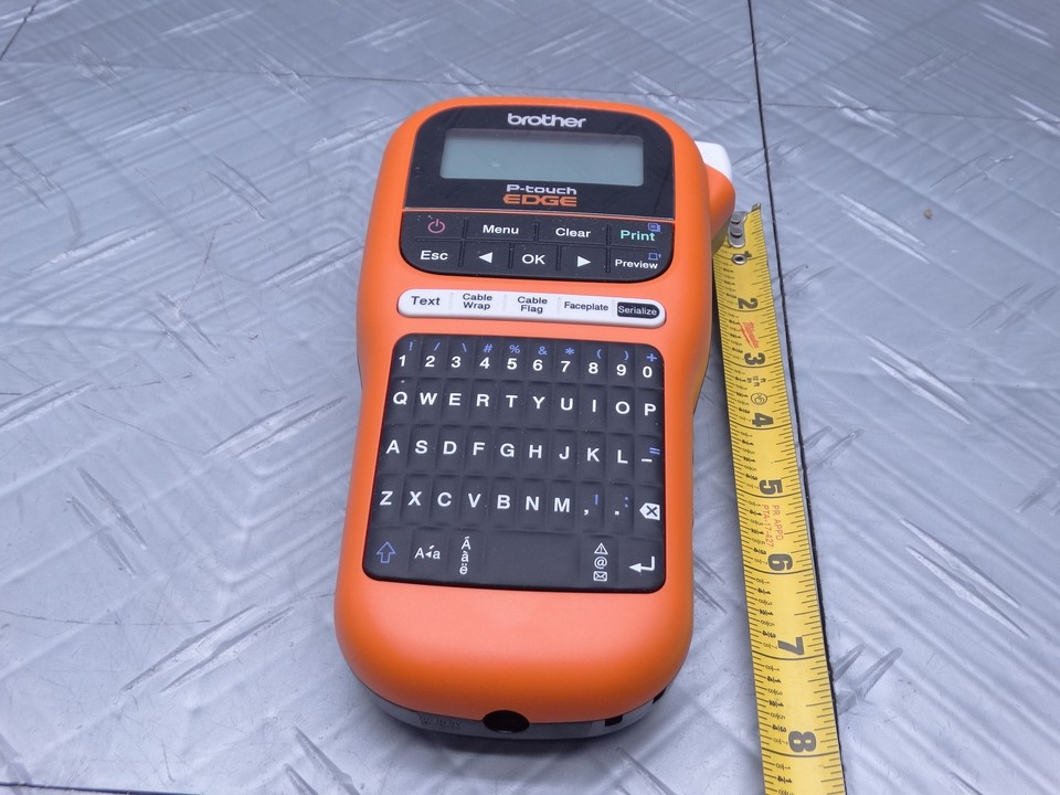 Brother Label Maker P-Touch Edge Handheld Industrial Monochrome PT-E105 ...