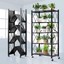 4/5Tier Heavy Duty Foldable Metal Rack Storage Shelving Unit w Wheel | eBay