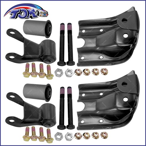 2PCS Rear Leaf Spring Shackle & Bracket For 88-1994 Chevy GMC C1500 ...