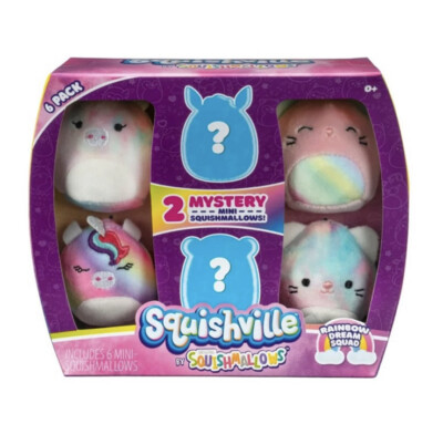 NIB Squishville Mini Squishmallows 6-Pack Rainbow Dream Squad | eBay
