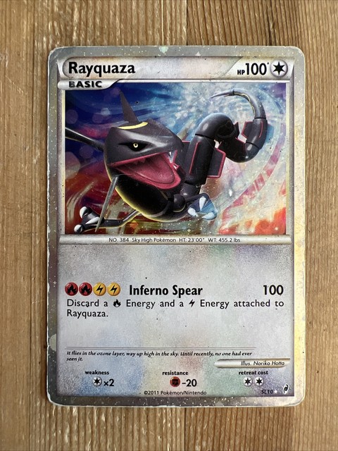 Pokémon TCG Rayquaza Call of Legends SL10 Holo Shiny Holo Rare for sale ...