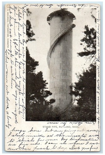 c1905's Stand Pipe Tower Water Supply Stairs Rutland Massachusetts MA ...