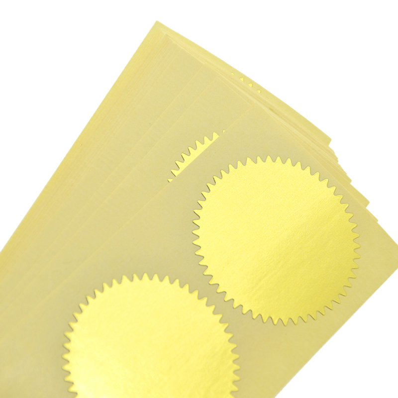 100pcs Golden Stickers for Embossing Stamp Handcraft 710378126324| eBay