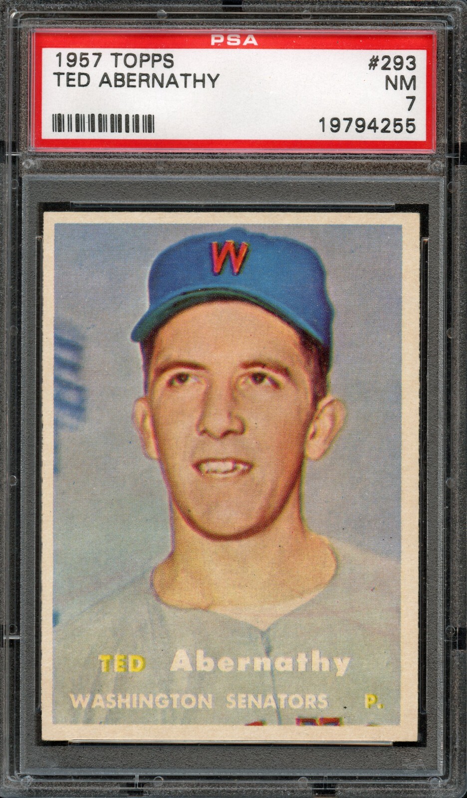 BB - 1957 Topps - #293 - Ted Abernathy- PSA 7 - NM | eBay