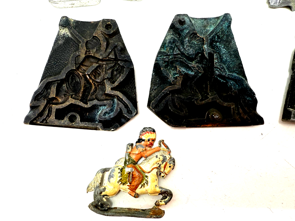 Vintage 1930s Lead Soldier Mold Collection Lot SCHIERCKE SCHNEIDER ...