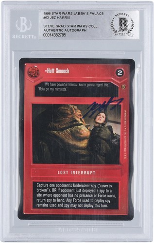 Jez Harris Star Wars Autographed 2015 Topps #63 BAS Authenticated Card ...