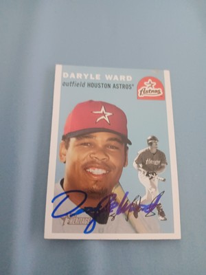 DARYL WARD SIGNED TOPPS HERITAGE BASEBALL CARD HOUSTON ASTROS AUTOGRAPH ...