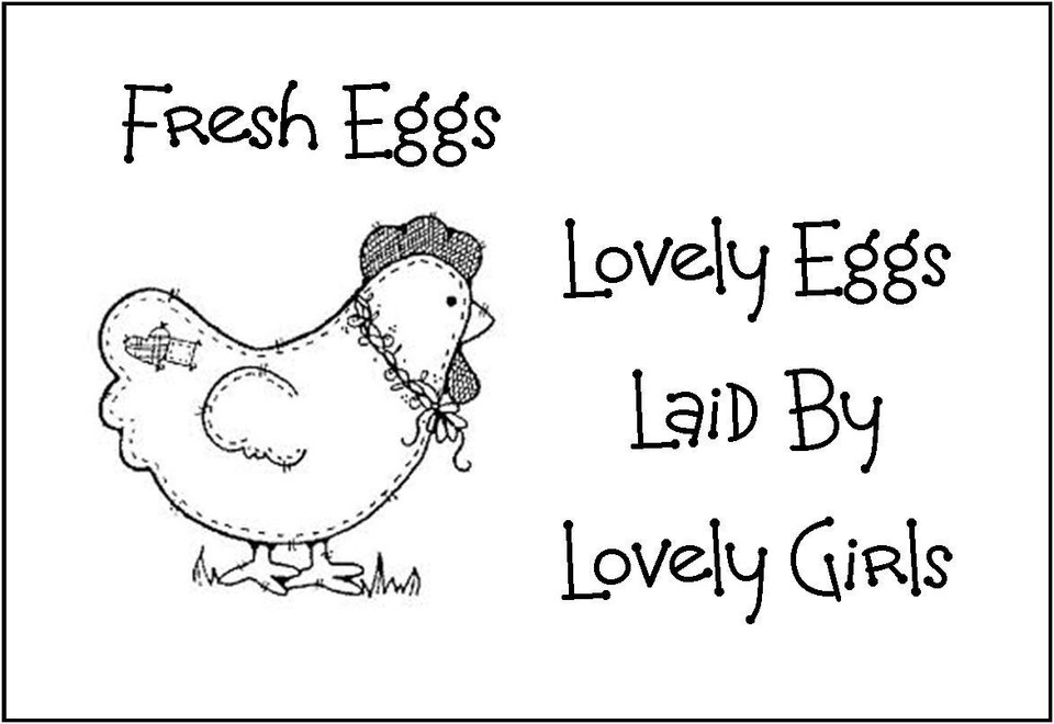 LARGE PERSONALISED CHICKEN HEN EGG BOX LABELS 8 Per Sheet | eBay UK