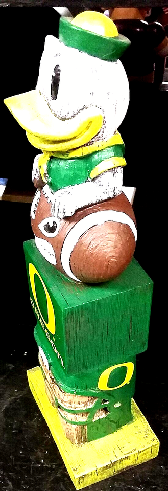 Oregon Ducks Tiki Totem Pole Garden Statue | eBay