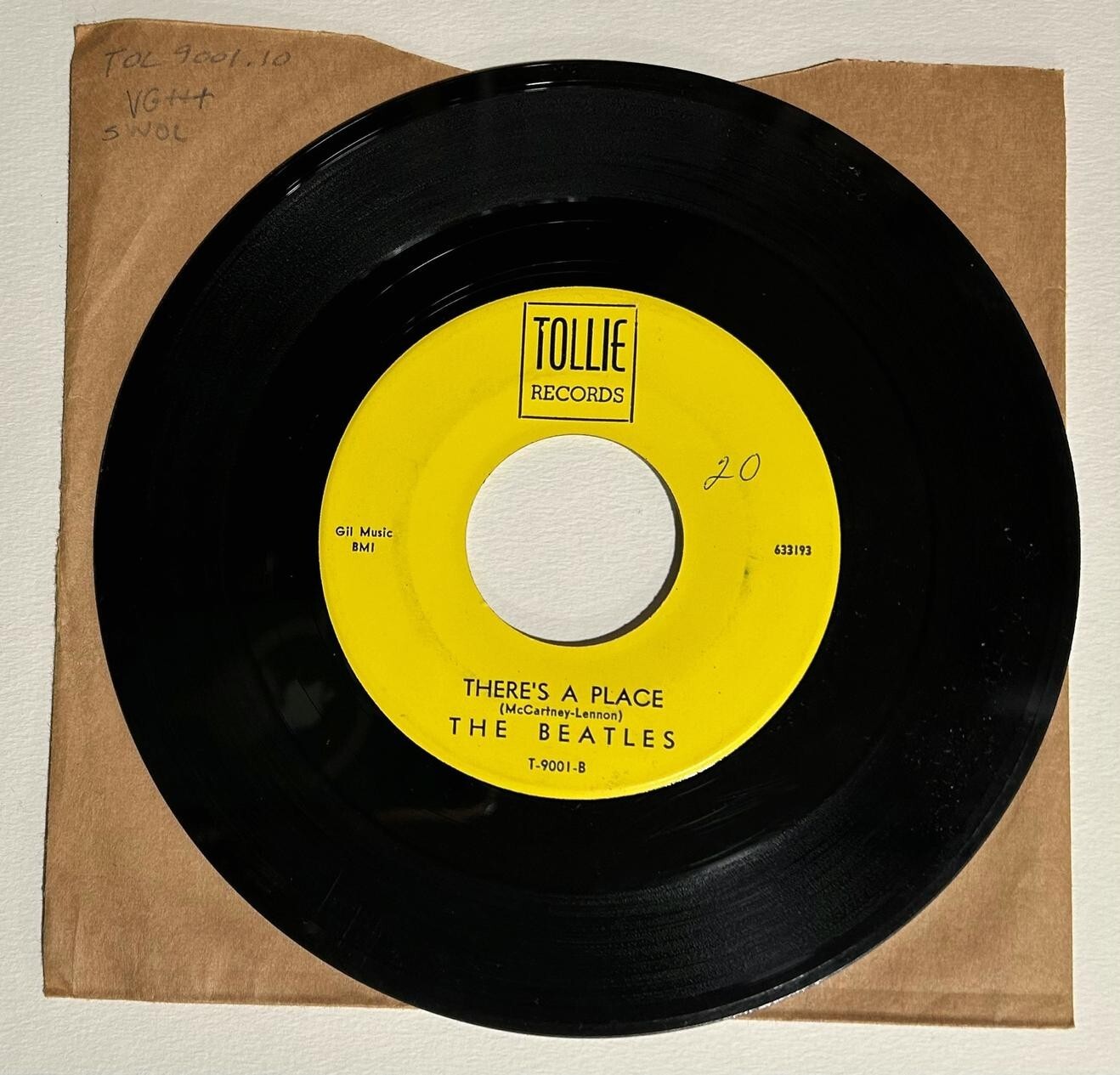 1964 BEATLES TWIST AND SHOUT #TOL9001.10 RARE YELLOW&BLACK TOLLIE ...