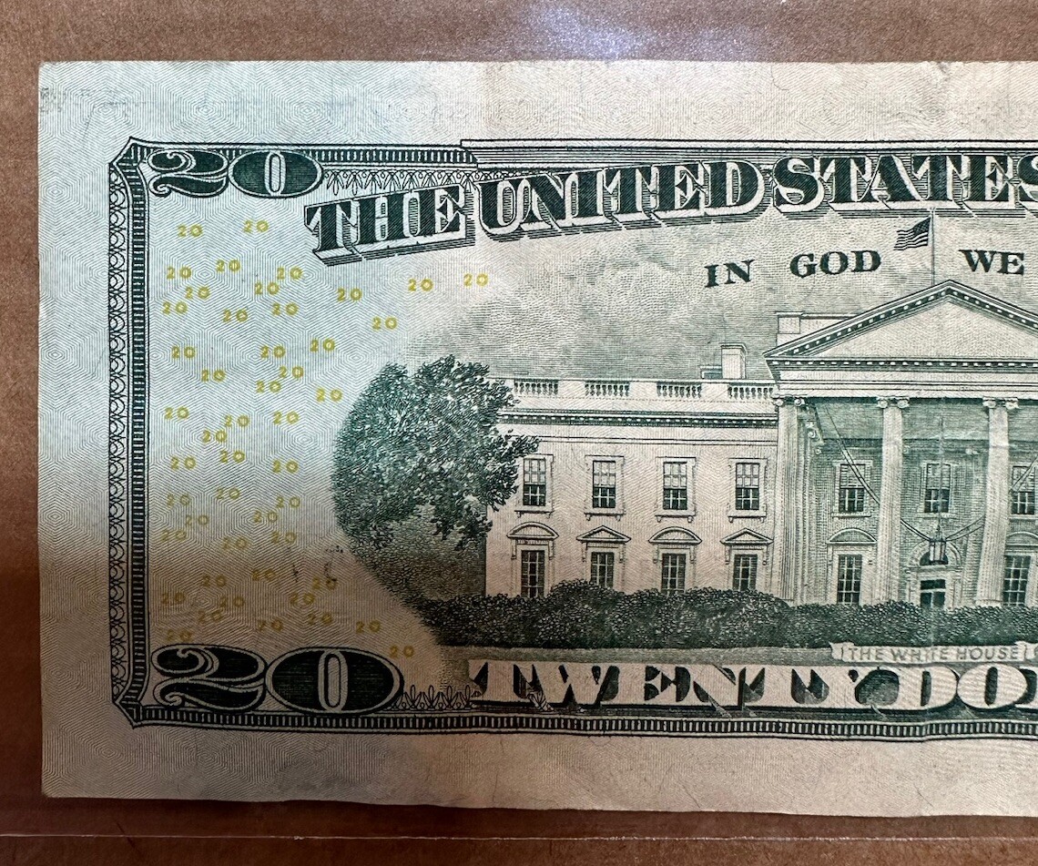 $20 BILL INK SMEARS ERROR & 4 IN A ROW FANCY SERIAL NUMBERS RARE | eBay