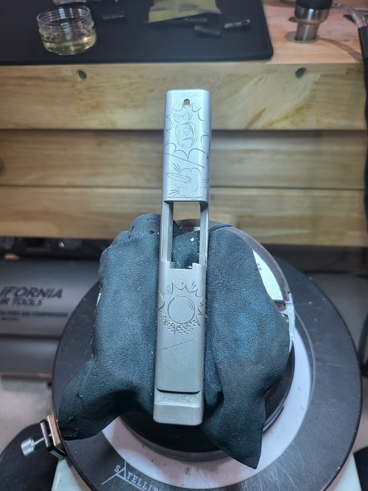 HAND Engraved Comic Book Themed Pistol Slide For Glock 43 9mm | eBay