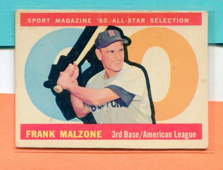 FRANK MALZONE BOSTON RED SOX 1960 TOPPS MLB BASEBALL CARD #557 | eBay