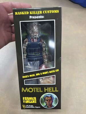 Sealed DISTINCTIVE DUMMIES MOTEL HELL Horror Figure Farmer Vincent | eBay