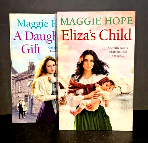 Maggie Hope, 2 NOVELS, Eliza's Child & A Daughter's Gift, VG~P/B SAVE ...