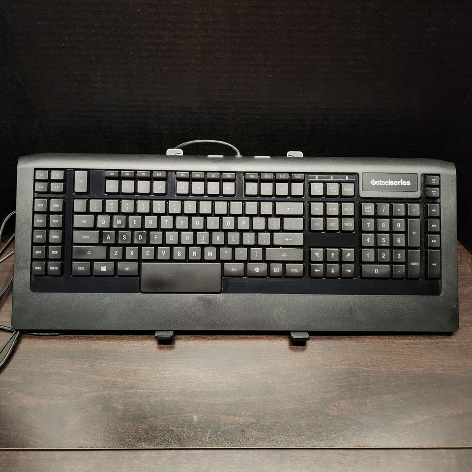 Steelseries Apex 64145 Gaming Keyboard RGB Backlit Macro Media Keys ...