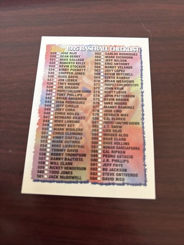 1995 Topps - Checklist Cards 529-660 #660 Baseball | eBay