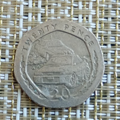 1999 - Isle of Man / IoM / Manx - 20 pence / 20p - Subaru / Race Cars ...