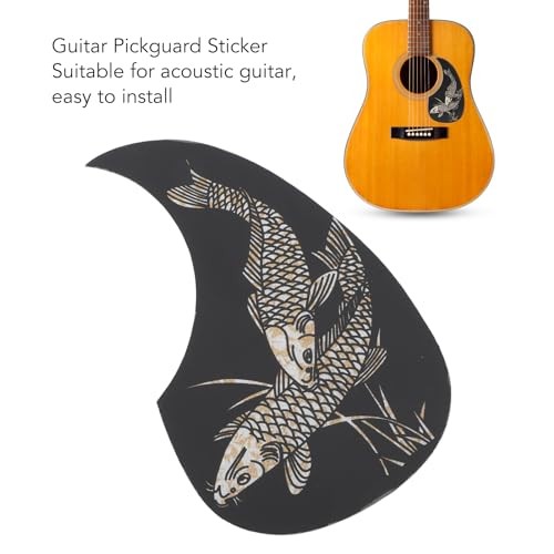 Guitar Pickguard Sticker, Fish Patterns Self Adhesive Anti Scratch Pick ...