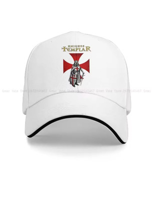Knights Templar Baseball Cap Adjustable Red Cross Knight in Armor Sun ...
